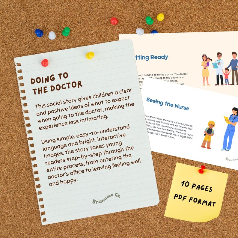 Going to the Doctor: Social Story for Speech Therapy & Autism Visual ...