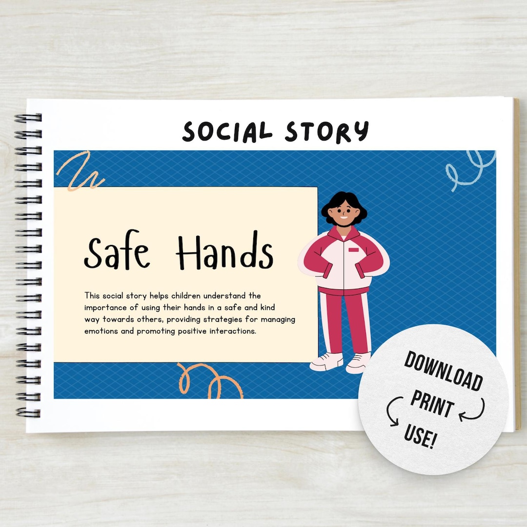 Safe Hands Social Story: Speech Therapy & Autism Visual Aid (digital ...