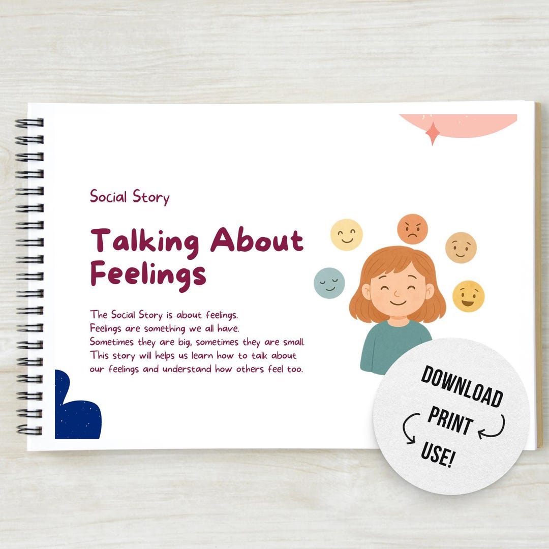 Feelings: Social Story for Speech Therapy & Autism Visual Aid (digital ...