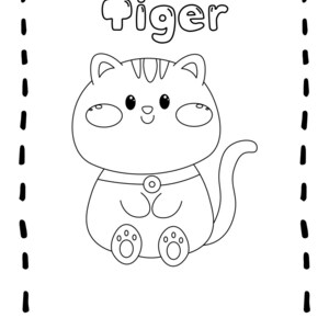 10 Pages Kawaii Animals Coloring Pages for Kids Children Boys and Girls ...