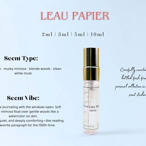 Leau Papier Perfume Sample | Cozy Paper Scent | Sesame Steamed Rice ...