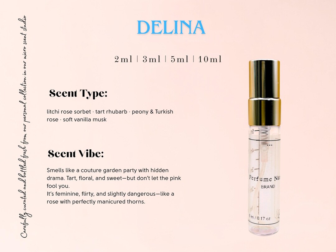 Delina Perfume Sample | Rose Litchi Floral Scent | Perfect Floral ...