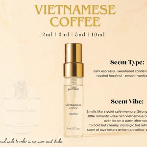 Vietnamese Coffee Perfume Sample | Sweetened Espresso Gourmand Scent ...