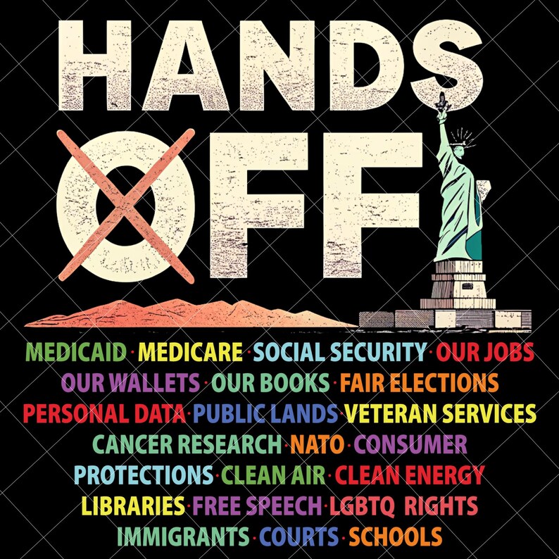Hands off Protest Png, Anti Trump Png, Hands off Our Democracy Png ...