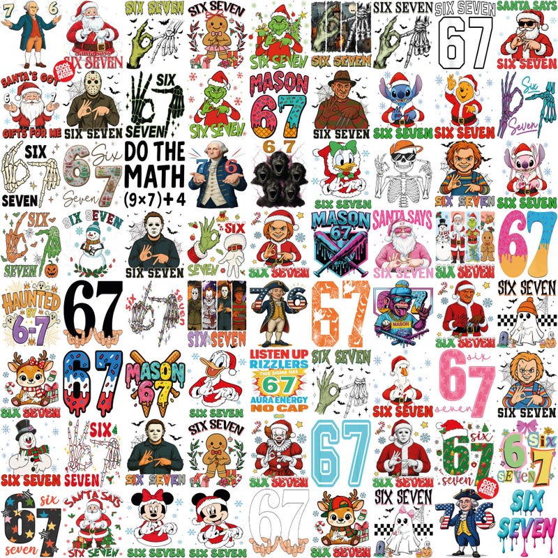 67 Meme Template - Etsy UK