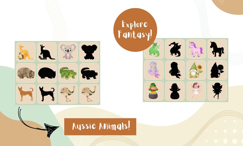 Toddler Memory Game - Children Learning and Development - Animals Fun ...