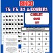 Multiplication Facts Bingo: 1's, 2's, 3's & Doubles (printable) - Etsy