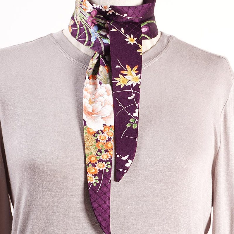 Purple Kimono Scarf - Etsy