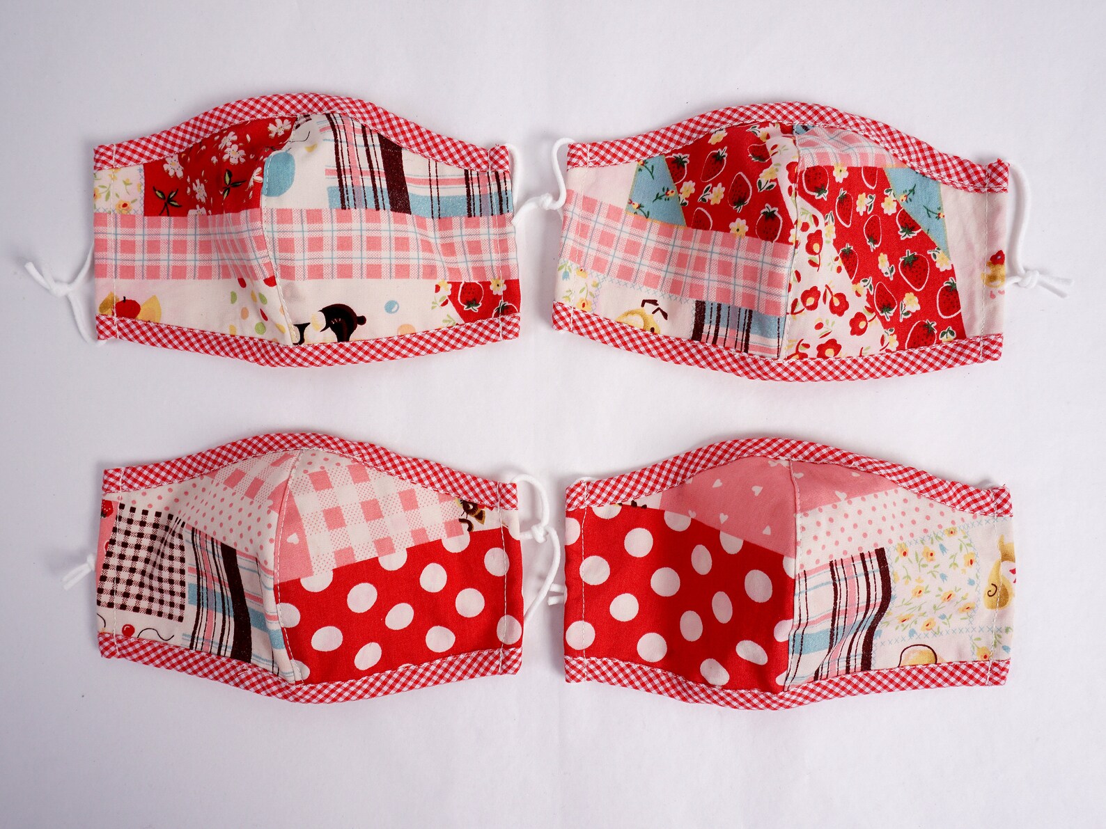 Girls Mask 3-5 Yr Old Face Mask Breathable Children 100% Cotton Two ...