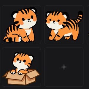 Kawaii Tiger 9 Emote Pack | Cute Digital Download | Adorable Tiger ...