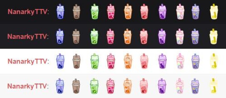 Adorable Boba Tea Emotes and Badges for Twitch, Discord, and More ...