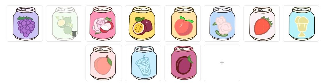 Kawaii Fruit Juice Emote Set for Twitch, Youtube, Discord (instant ...