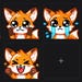 Kawaii Fox 9 Emote Pack | Cute Digital Download | Adorable Fox Emotes ...