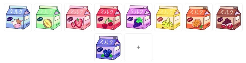 Kawaii Fruit Milk Carton Emotes for Twitch, Tiktok, Youtube & Discord ...
