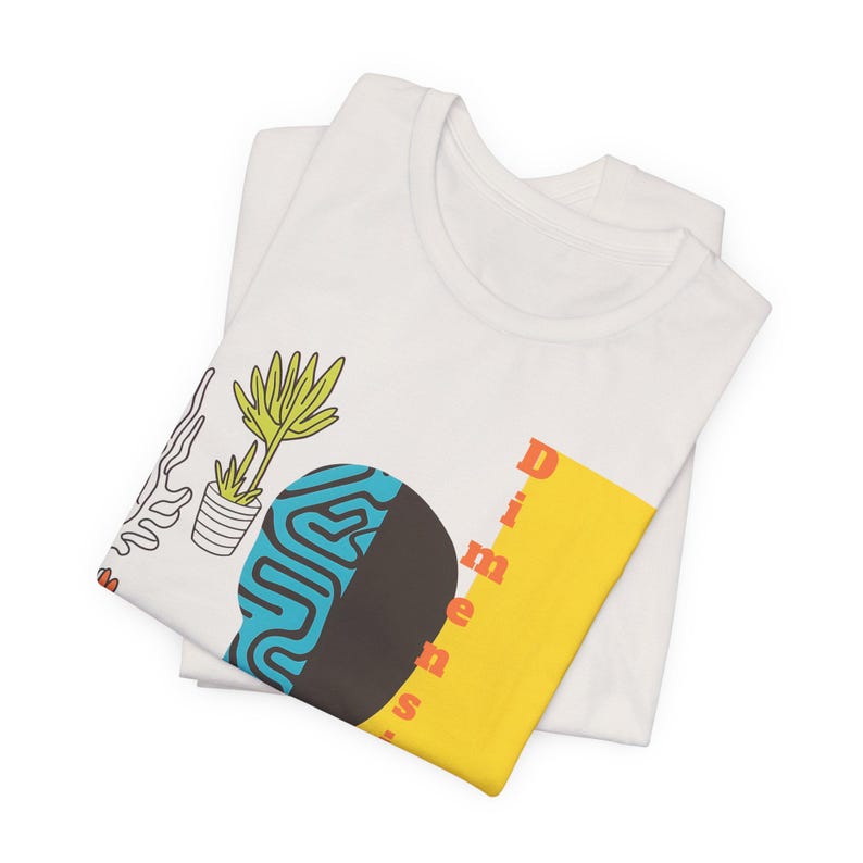 Abstract Trippy T-shirt One Line Art Design, Unisex Jersey Short Sleeve ...