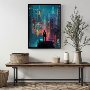 Cyberpunk 2077 Poster – Futuristic Cityscape Gaming Print (digital ...
