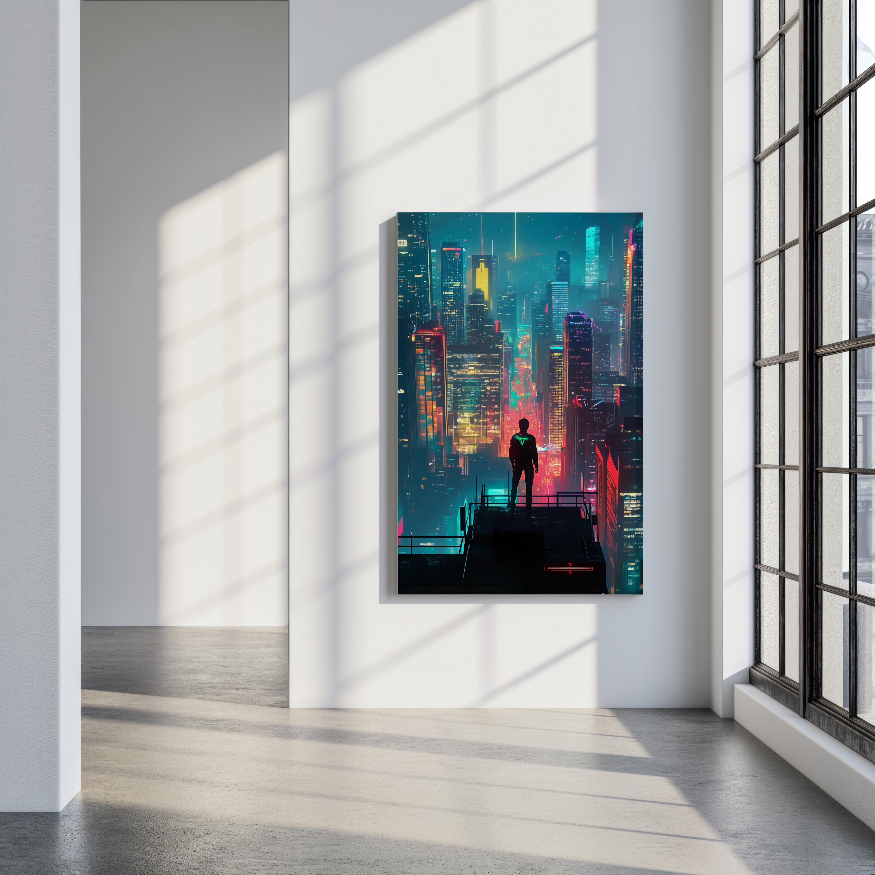 Cyberpunk 2077 Poster – Futuristic Cityscape Gaming Print (digital ...