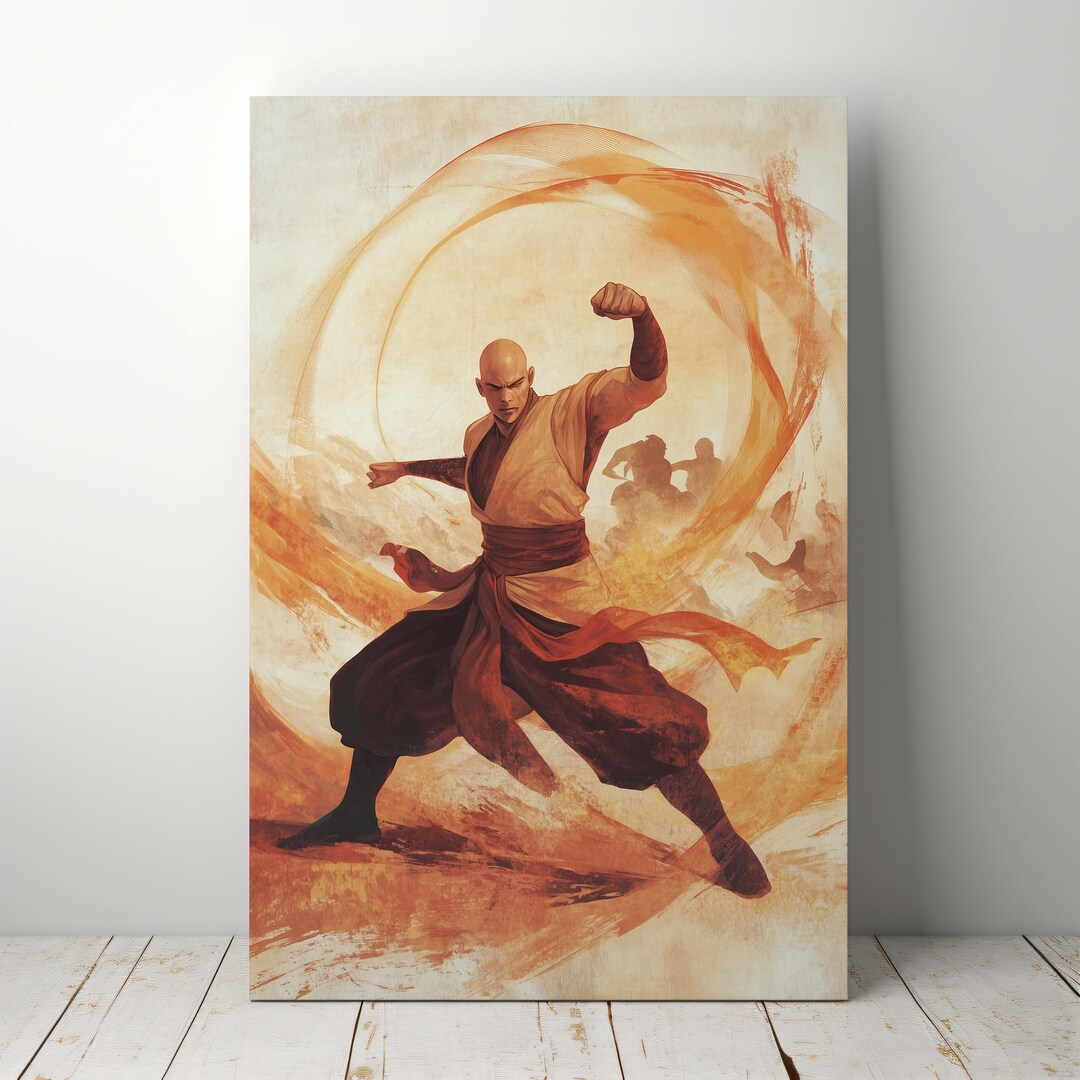 Monk Dnd Classes Digital Download Poster Fantasy Character Class Art ...