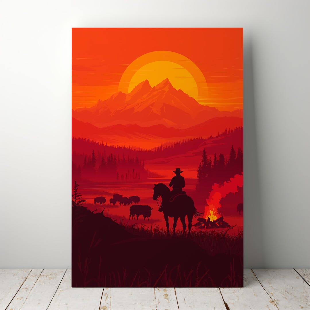 Red Dead Redemption 2 Poster, Beautiful RDR2 Graphic Print for Game ...