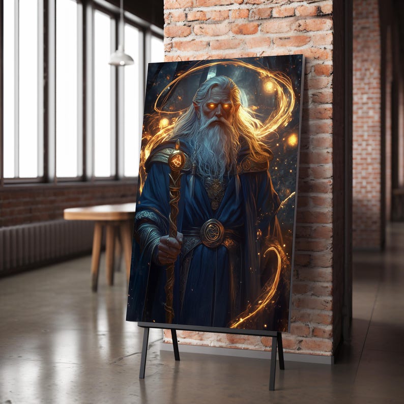 Dnd Wizard Poster | Fantasy Character Class Art (digital Download) - Etsy