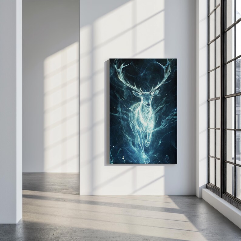Harry Potter Digital Art Posters,patronus,magical Hogwarts Wall Decor ...