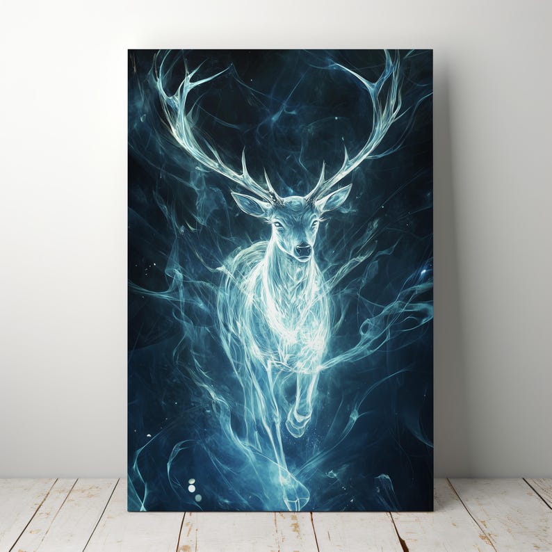 Harry Potter Digital Art Posters,patronus,magical Hogwarts Wall Decor ...