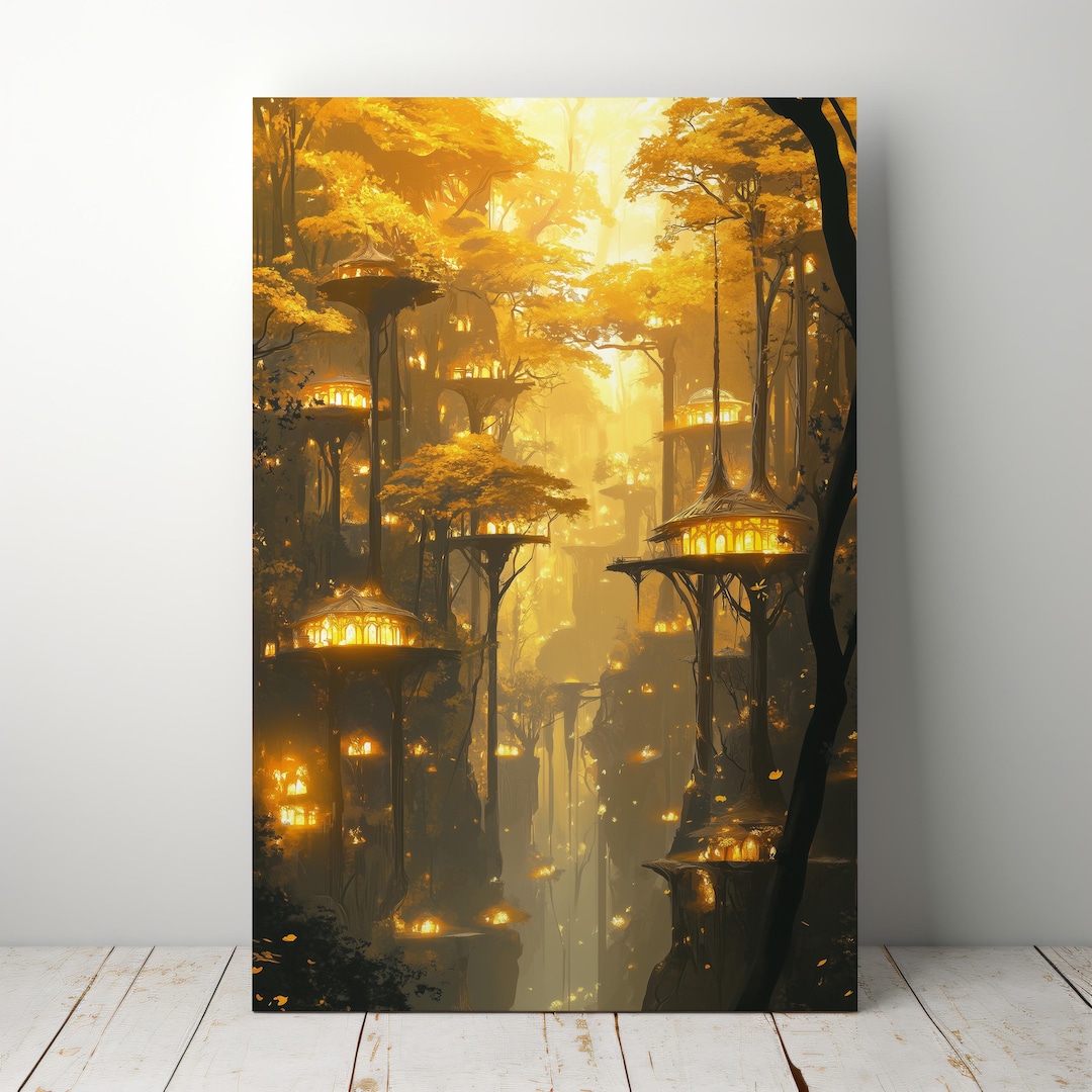 Lord of the Rings Inspired Digital Download Art Poster,lothlórien, Epic ...
