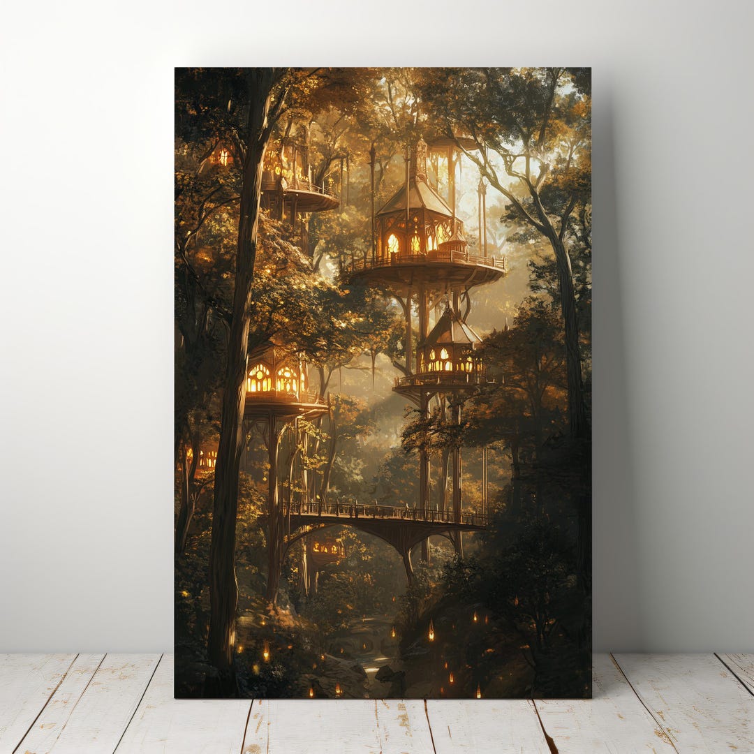 Lord of the Rings Inspired Digital Download Art Poster,lothlórien, Epic ...