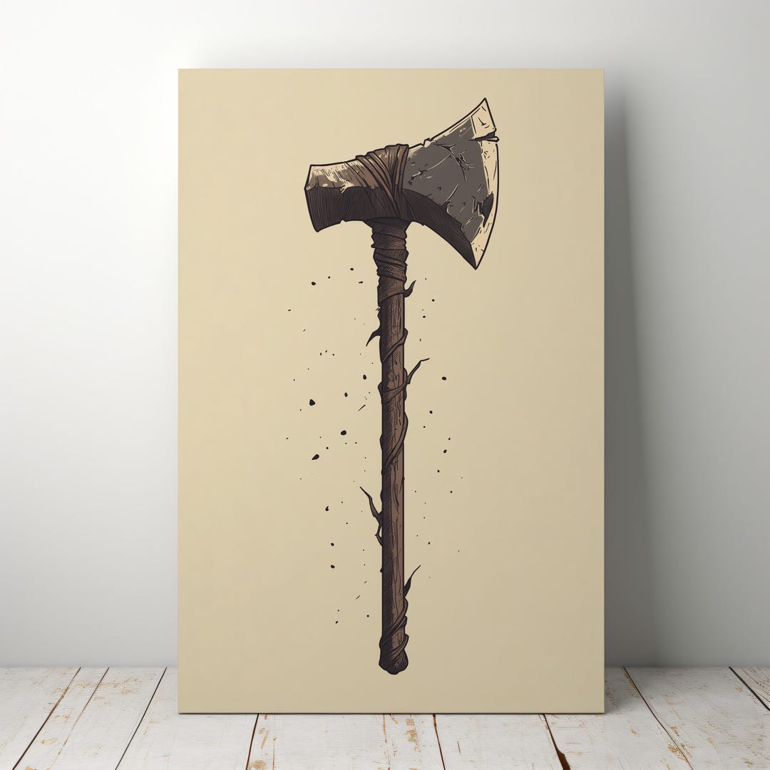 Battleaxe 2, Epic Dnd Weapons Digital Download Poster | D&d-inspired Armory Art | Tabletop RPG ...