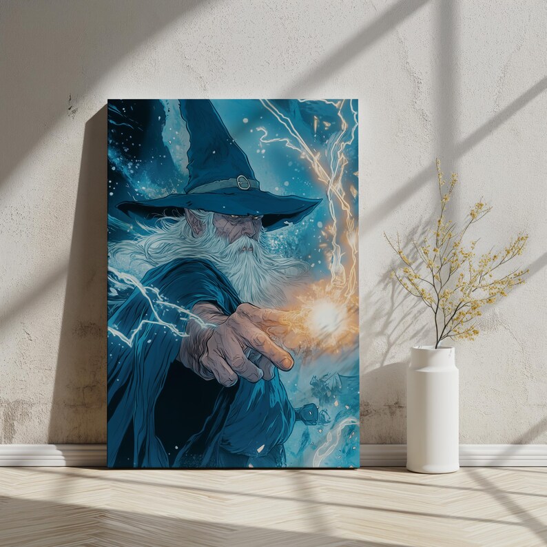 Dnd Wizard Poster | Fantasy RPG Class Art (digital Download) - Etsy