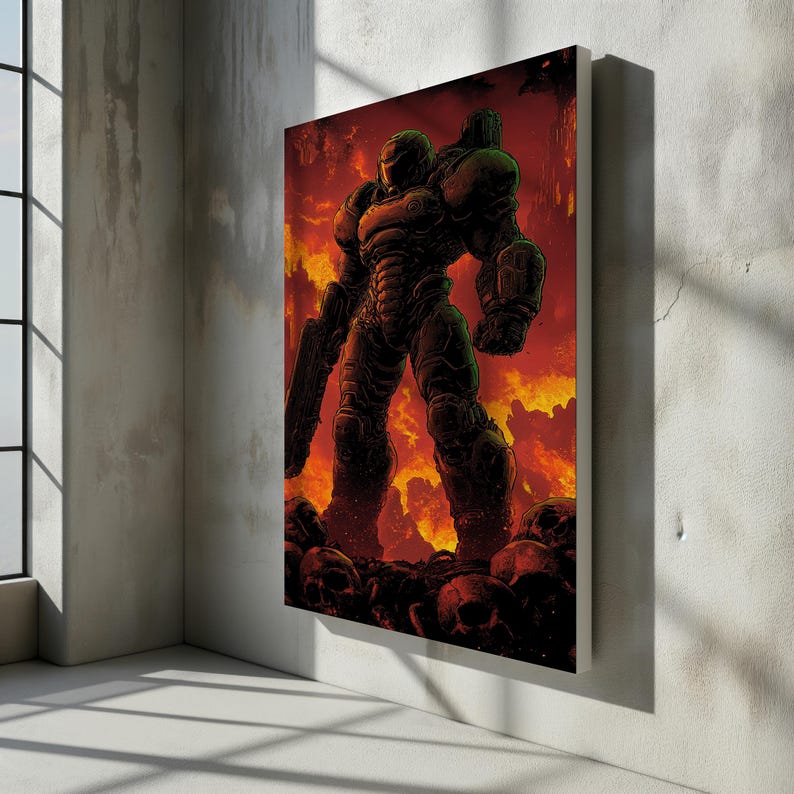 Vintage Doom Poster, Game Room Decor (digital Download) - Etsy