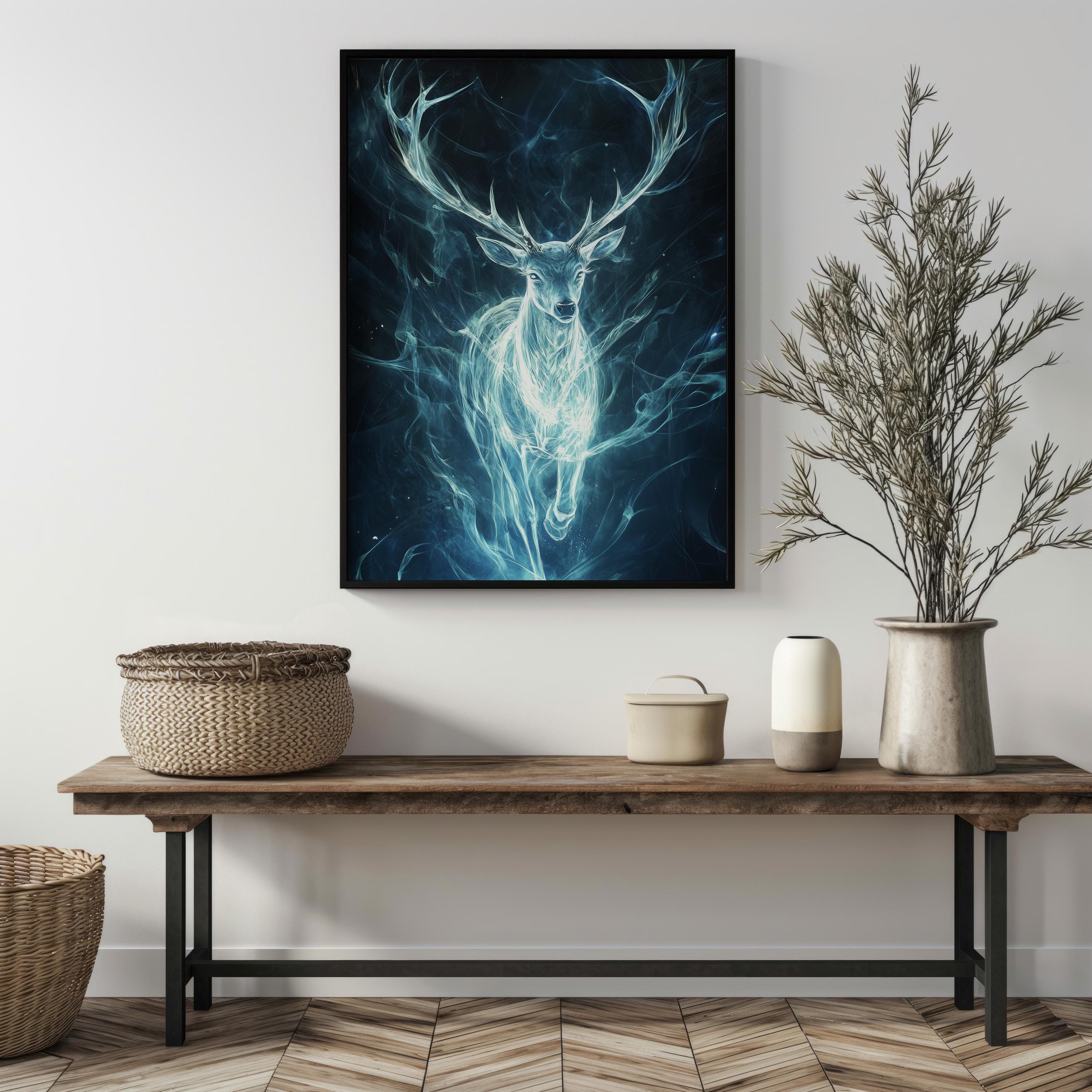 Harry Potter Digital Art Posters,patronus,magical Hogwarts Wall Decor ...