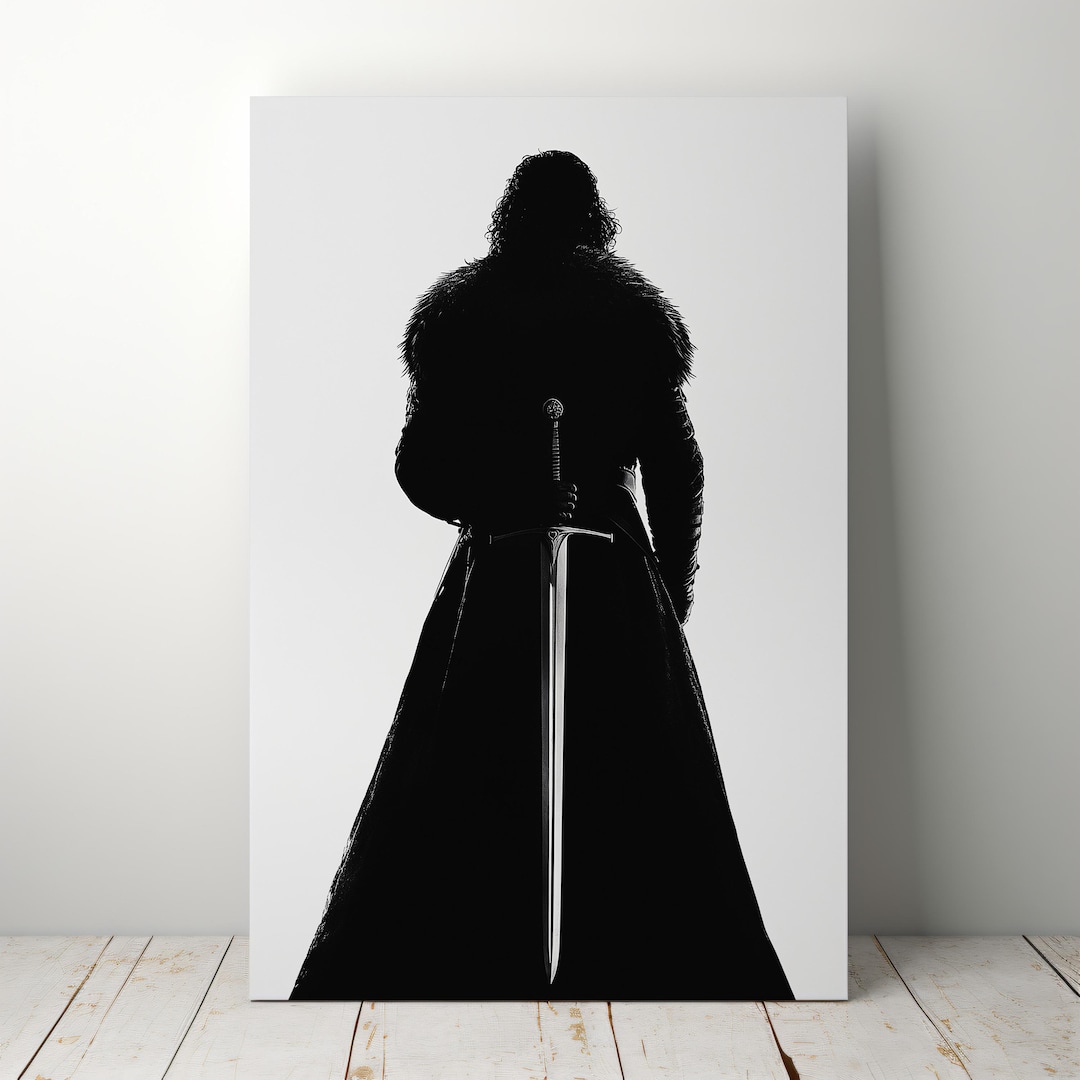 Game of Thrones Poster | John Snow, House Stark Art (digital Download ...
