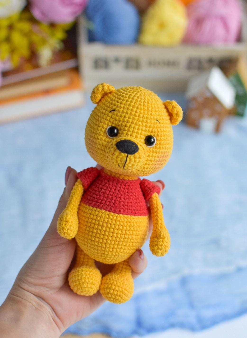 Crochet PATTERN PDF Crochet Cute Vinnie the Pooh / Amigurumi Yellow ...