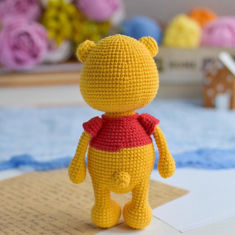 Crochet PATTERN PDF Crochet Cute Vinnie the Pooh / Amigurumi Yellow ...