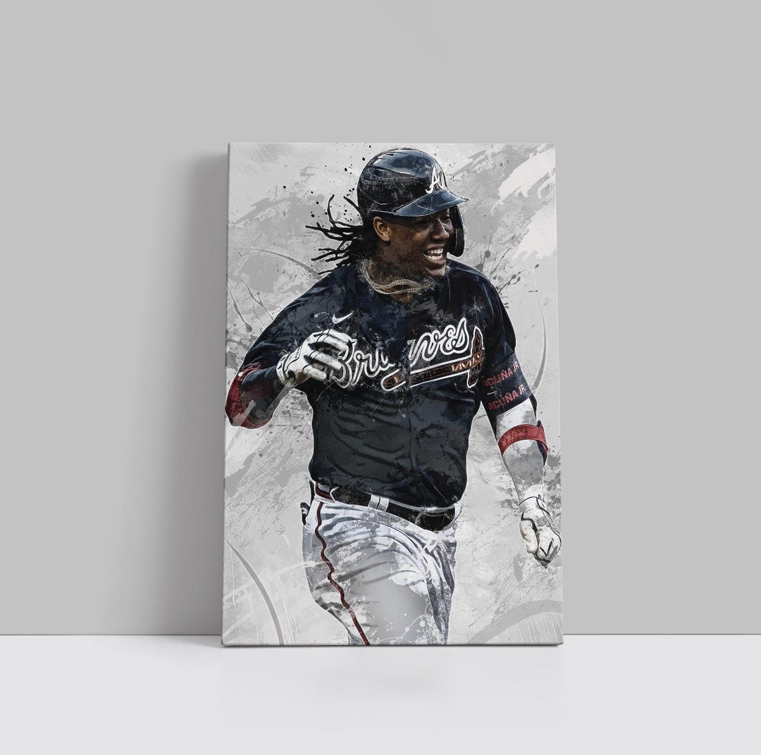 Ronald Acuna Jr Poster Atlanta Braves Wall Art Sports Gift for Him ...