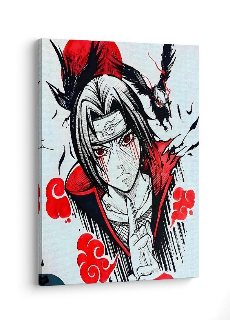 Itachi Uchiha Poster Naruto Movie Canvas Print Animation Art Print ...