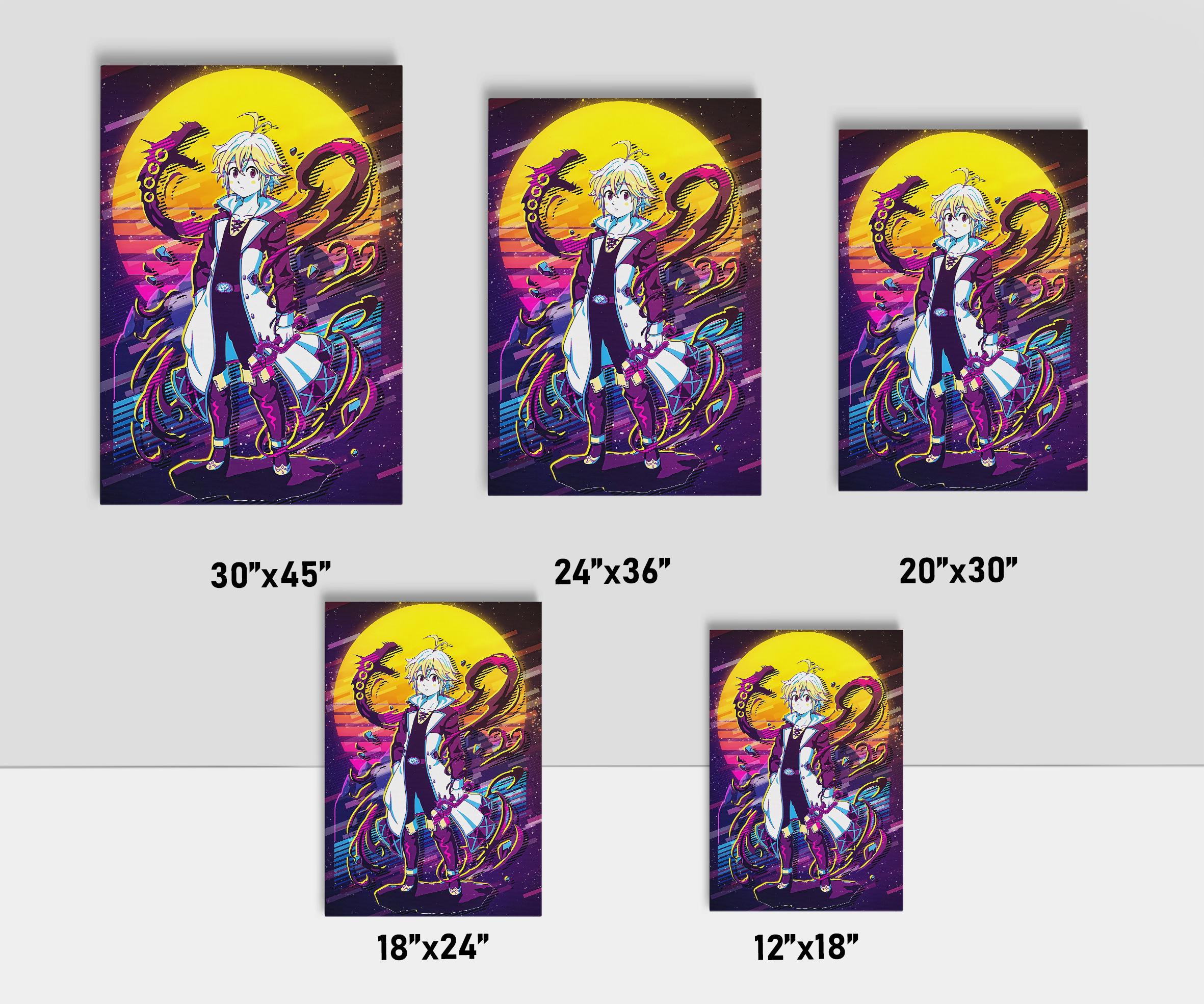 999 Meliodas Poster Seven Deadly Sins Anime Animation Canvas Wall Art ...