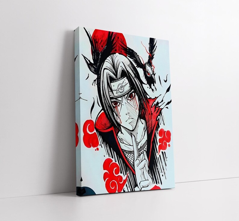 Itachi Uchiha Poster Naruto Movie Canvas Print Animation Art Print ...