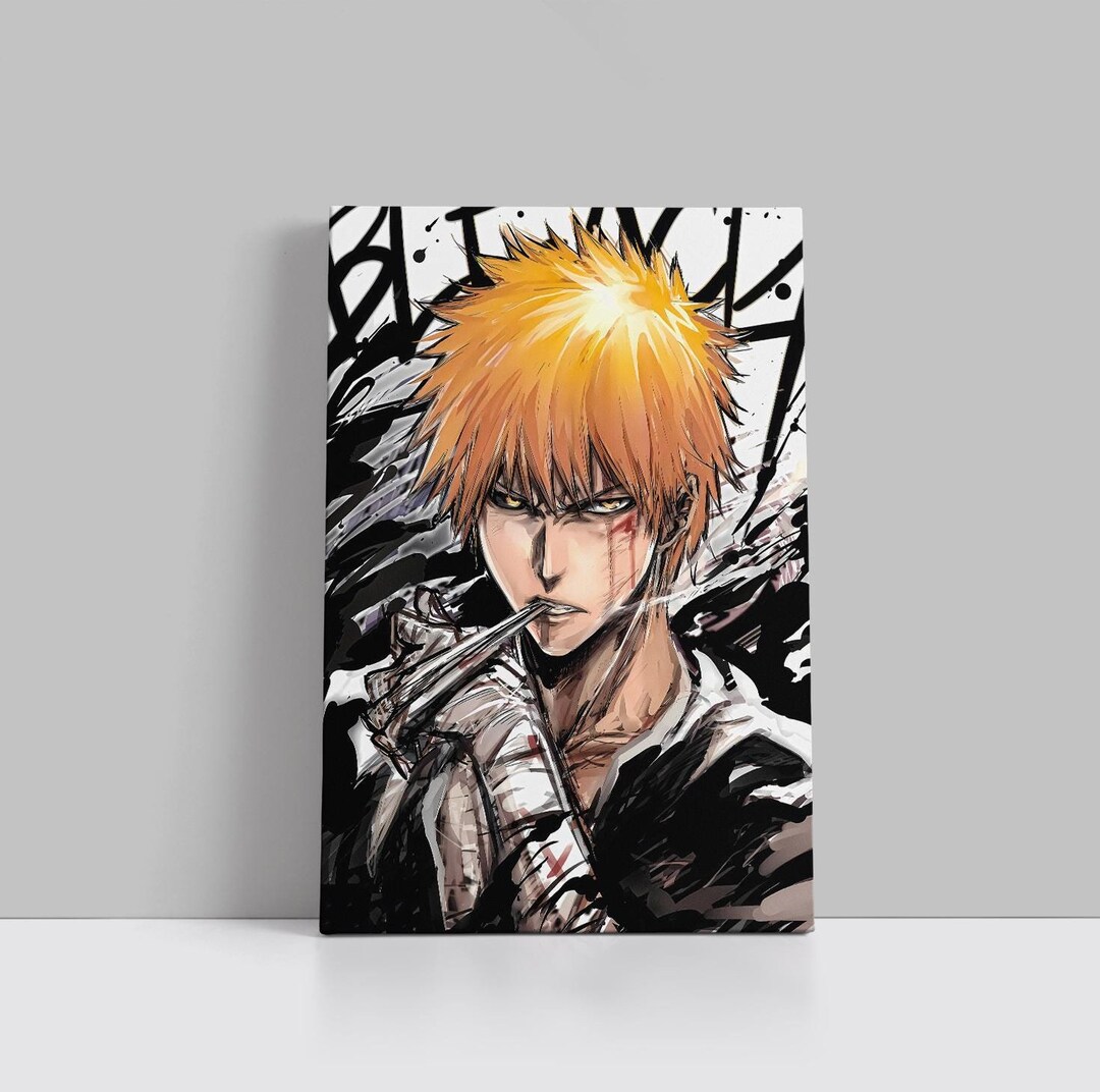 Ichigo Kurosaki Poster Bleach Movie Canvas Print Animation Art Print ...