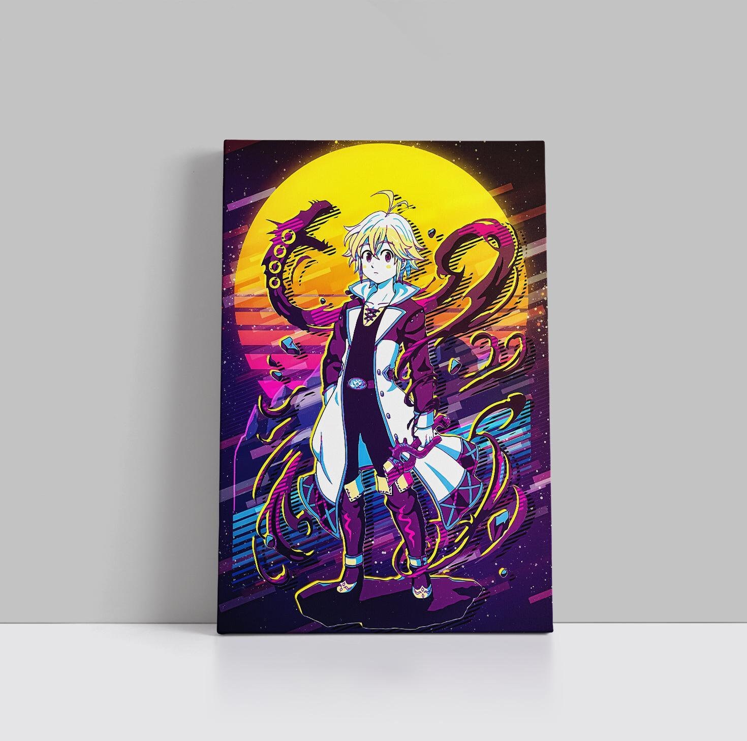 999 Meliodas Poster Seven Deadly Sins Anime Animation Canvas Wall Art ...