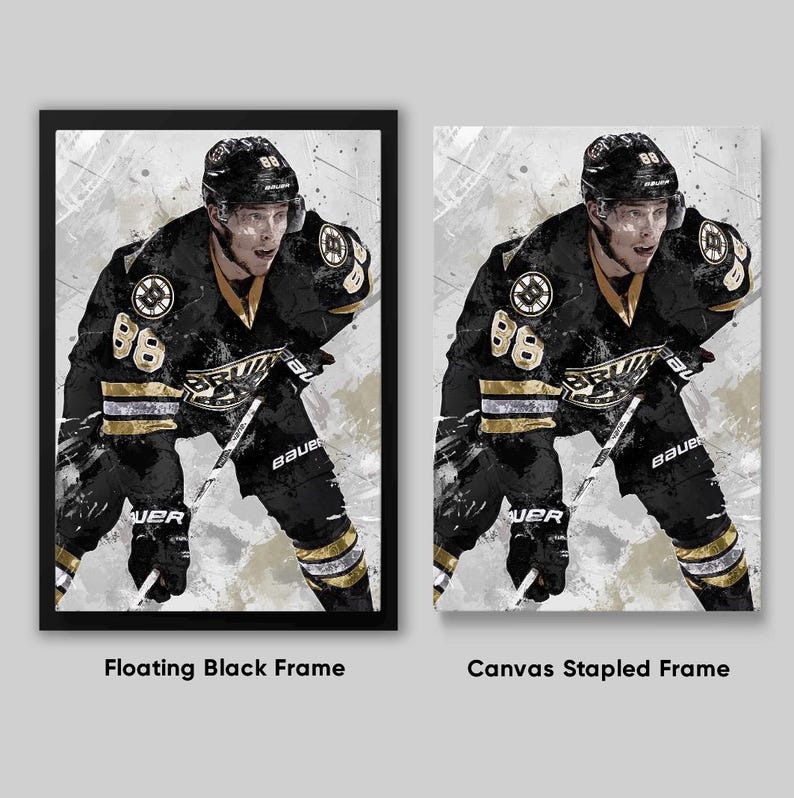 David Pastrnak Wall Art Boston Bruins Poster Sports Gift for Him Hockey ...