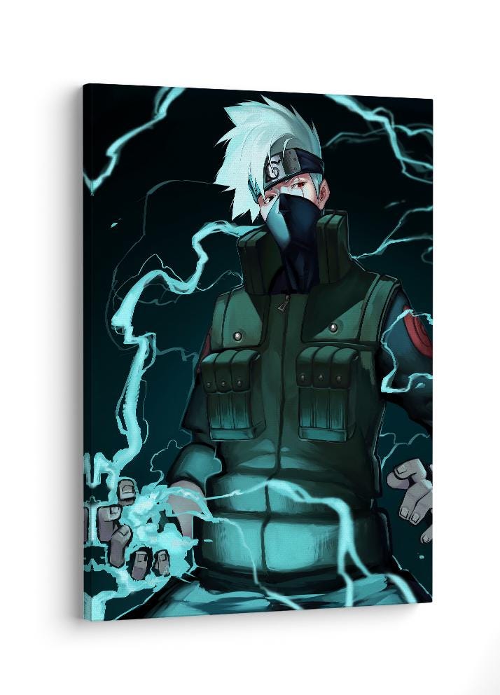 999 Kakashi Hatake Poster Naruto Anime Canvas Poster Animation Canvas ...
