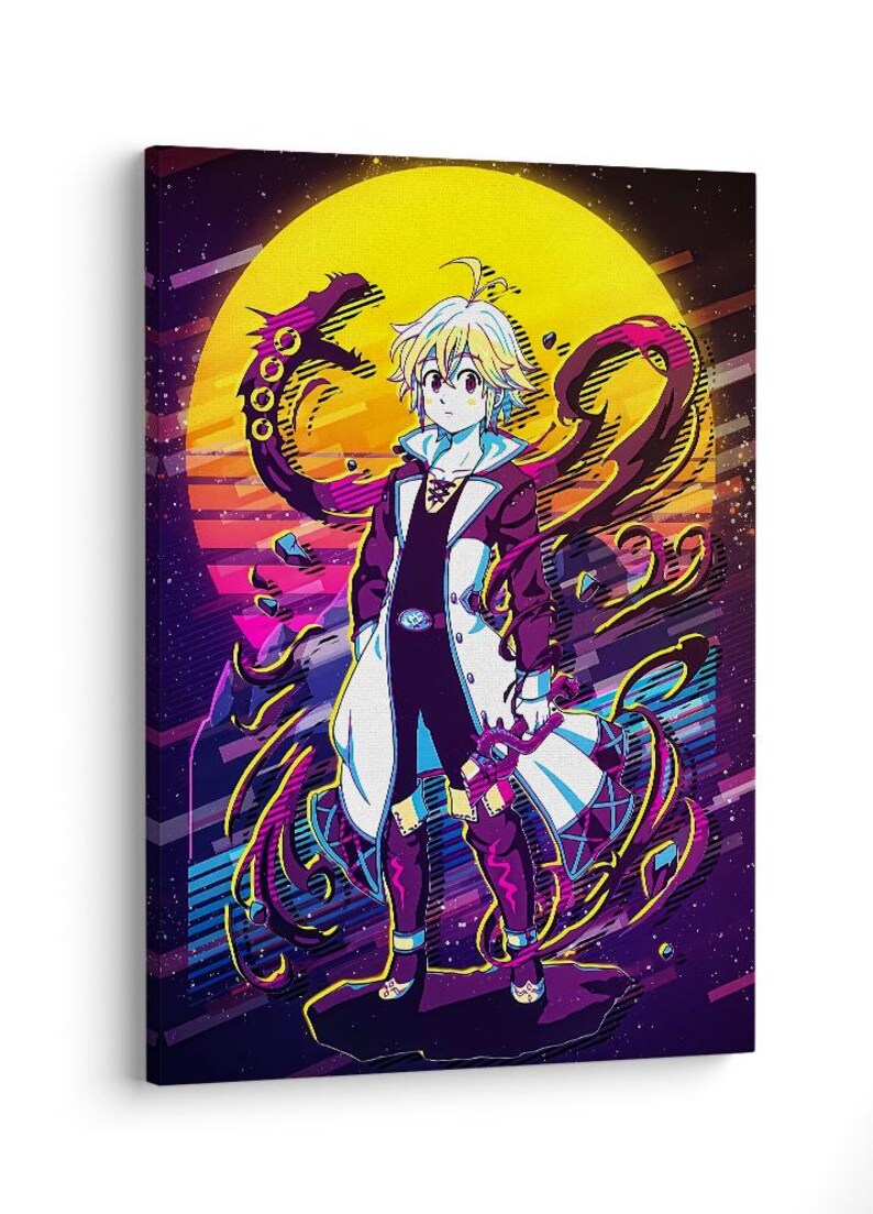999 Meliodas Poster Seven Deadly Sins Anime Animation Canvas Wall Art ...