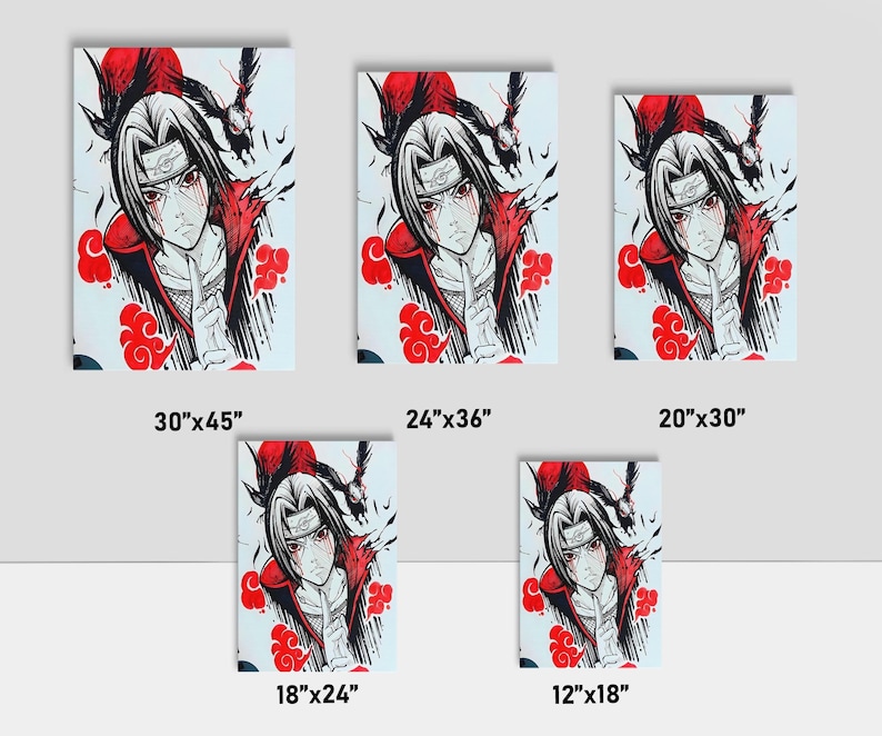 Itachi Uchiha Poster Naruto Movie Canvas Print Animation Art Print ...
