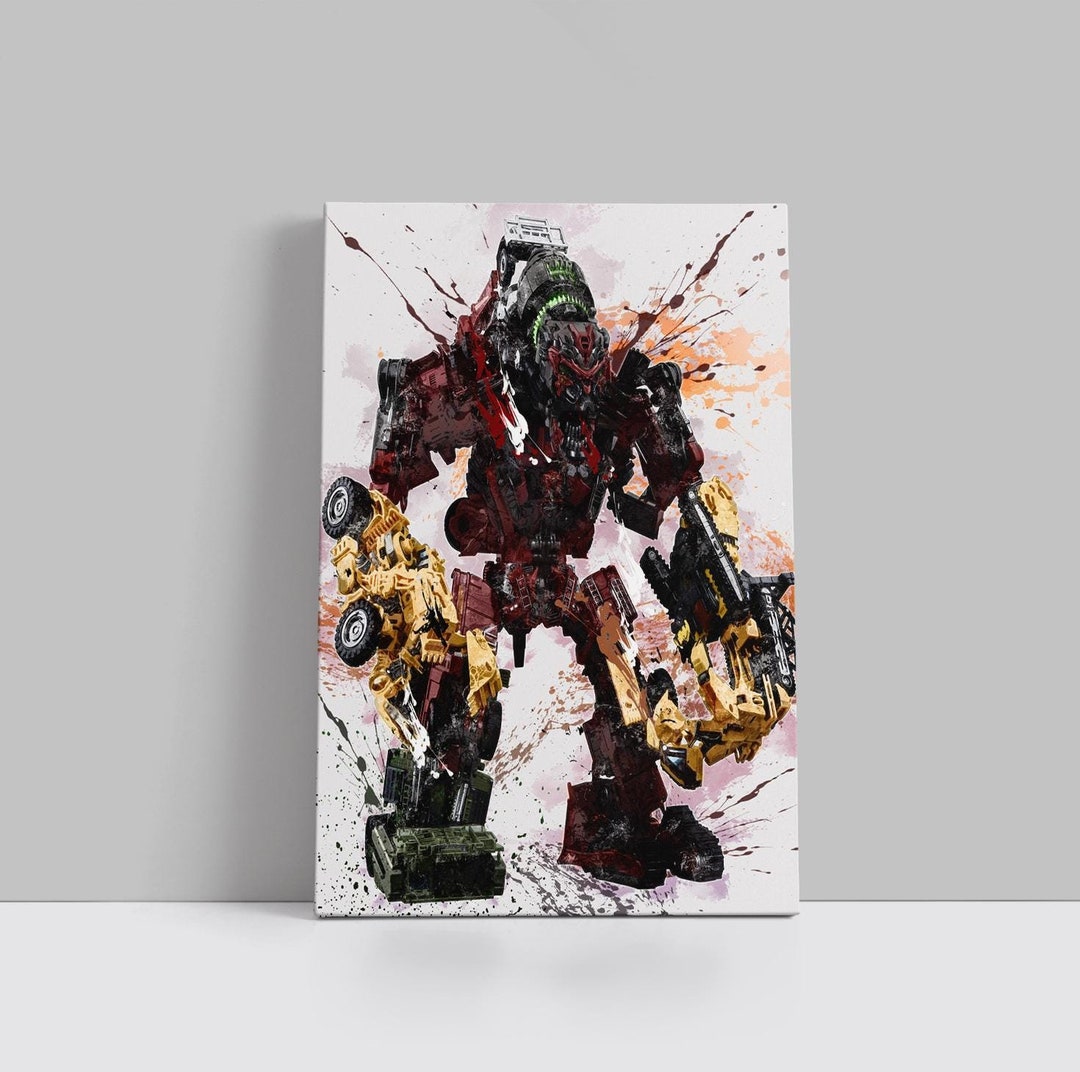 999 Devastator Poster Transformers Superhero Canvas Wall Art Man Cave ...