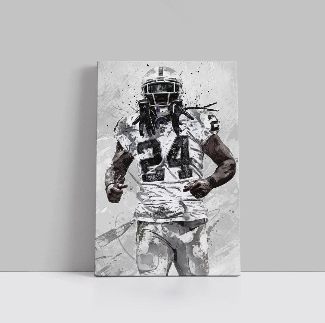 Marshawn Lynch Poster Seattle Seahawks Wall Art Football Gift for Him ...
