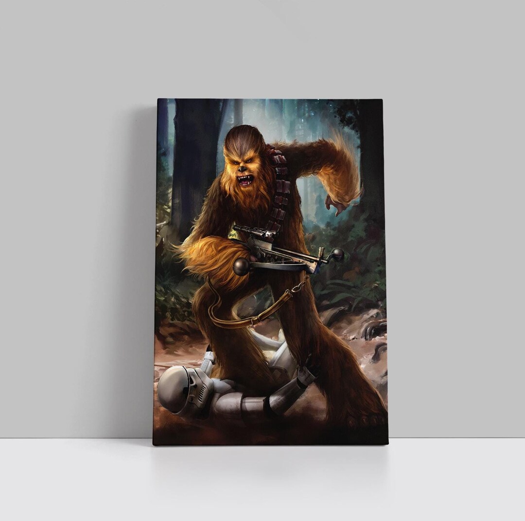 Chewbacca Poster Print Star Wars Poster Art Movie Canvas Print Darth ...