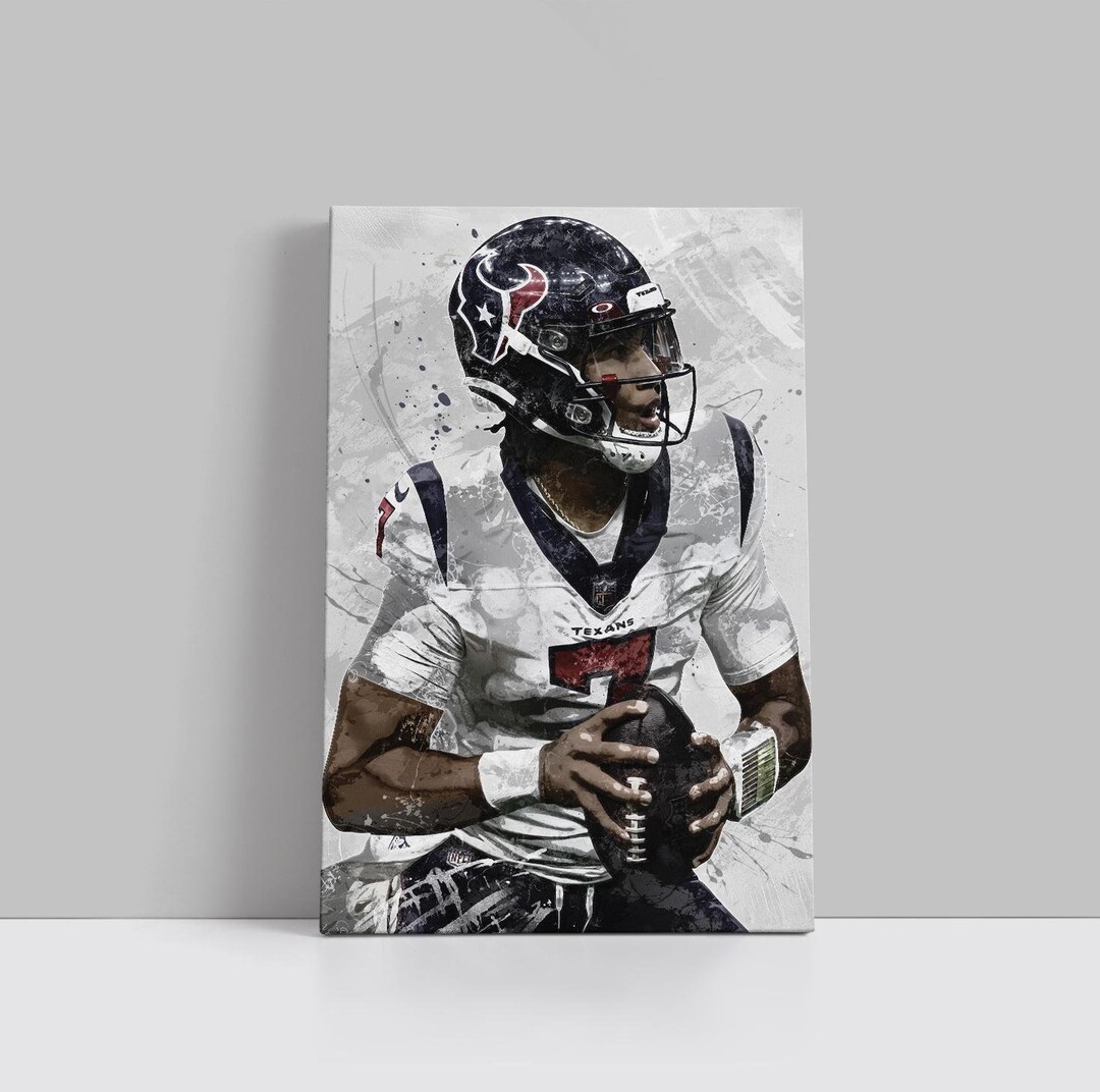 C.J. Stroud Poster Houston Texans Wall Art Print NFL Sports Gift for ...