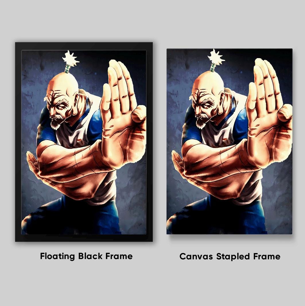 999 Isaac Netero Poster Bleach Anime Animation Canvas Wall Art Man Cave ...